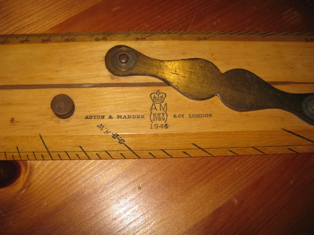 WW2 AIR MINISTRY/RAF Capt. Field’s Improved Parallel Map Ruler 1944 ...