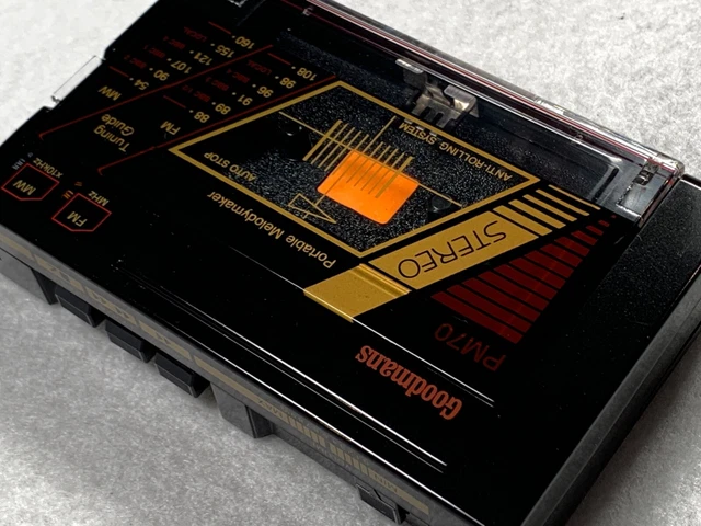 GOODMANS RADIO CASSETTE Stereo Walkman. Working. Very Rare. Gorgeous ...