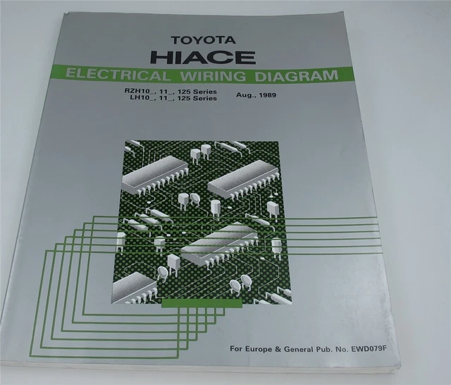 TOYOTA EWD079F HIACE Electrical Circuit Diagrams LH10 LH125 RZH10 ...