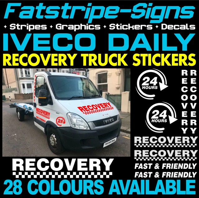 TO FIT IVECO DAILY RECOVERY TRUCK STICKERS GRAPHICS DECALS STRIPES 24 ...