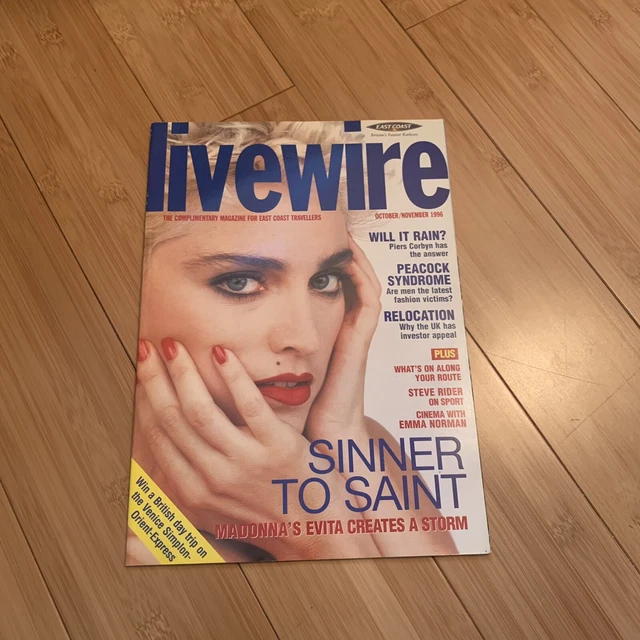 RARE MADONNA LIVEWIRE Magazine 1996 SCARCE Collectible Britains Railway ...