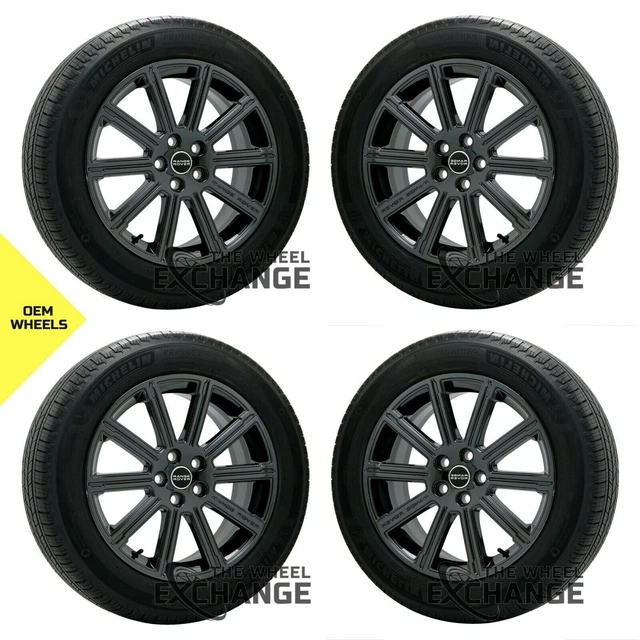 20& RANGE ROVER Black Chrome wheels rims tires Factory OEM set 4 72218 ...