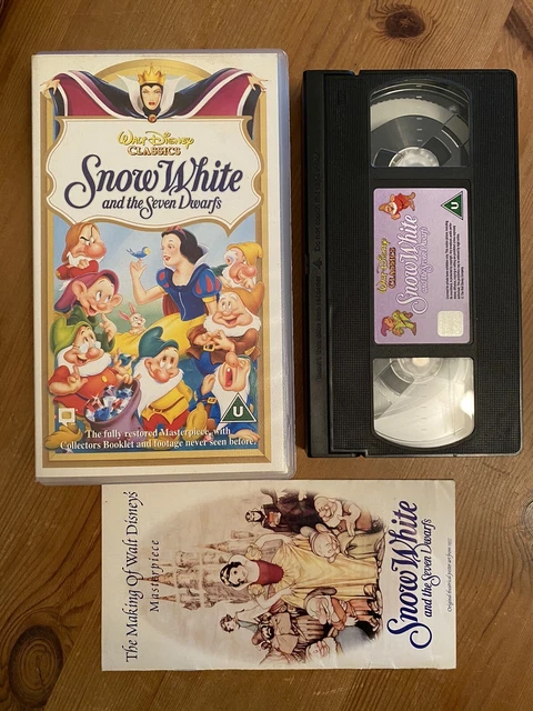 WALT DISNEY CLASSICS Snow White and the Seven Dwarfs VHS + Collectors ...