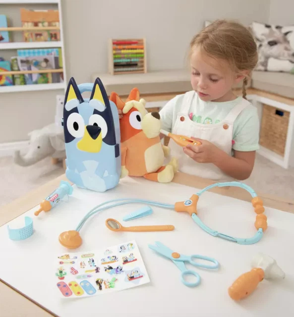 BLUEY'S MEDIC PLAYSET With Carry Case Christmas Birthday Kids Toys ...