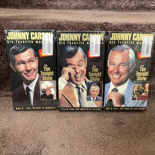 JOHNNY CARSON HIS Favorite Moments From The Tonight Show 3 VHS Lot ...