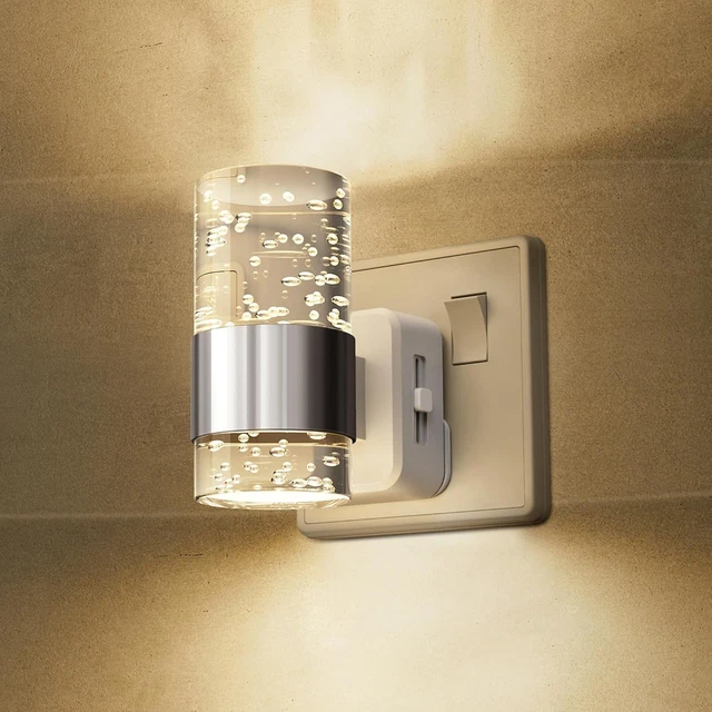 LOHAS-LED NIGHT LIGHT, Acrylic Night Light Plug in Wall, Dusk to Dawn ...
