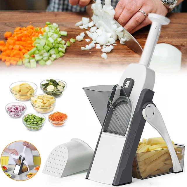 VEGETABLE CHOPPER KITCHEN Mandoline Vegetable Cutter Salad Slicer Fruit ...