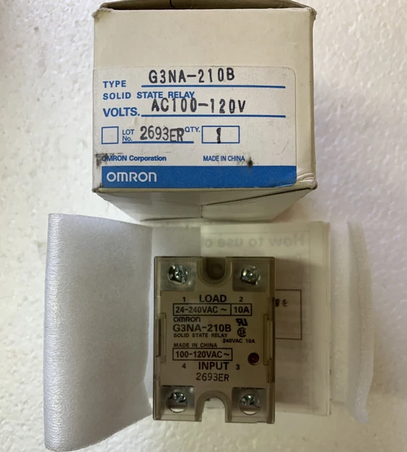 OMRON G3NA-210B-AC100-120 SOLID State Relay, Voltage AC100-120V 10Av 24 ...
