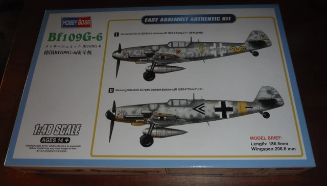HOBBYBOSS 81751 1/48 scale Messerschmitt Bf109G-6 Aircraft Model kit £14.10 - PicClick UK