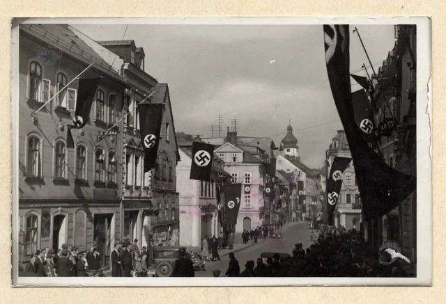 GERMANY/CZECHOSLOVAKIA 1939 RARE ASCH Postcard GERMAN ANNEXATION Asch ...