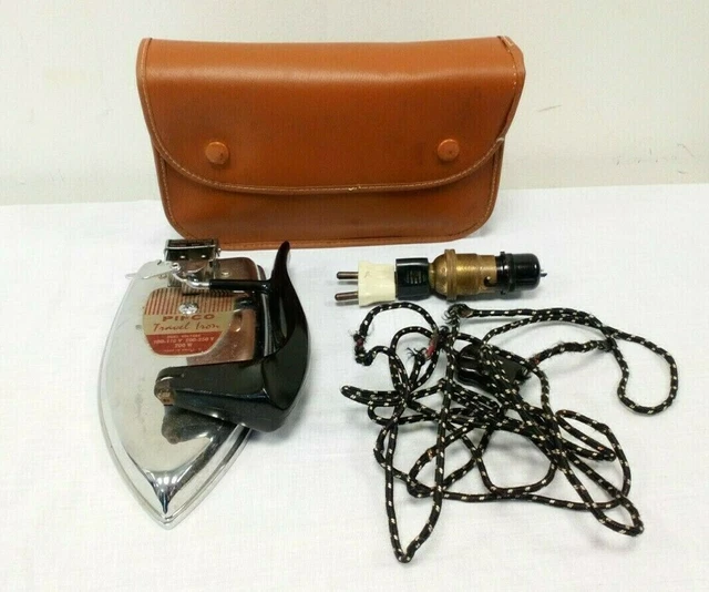 VINTAGE PIFCO TRAVEL Iron Dual Voltage for Restoration with Case £10.00 ...