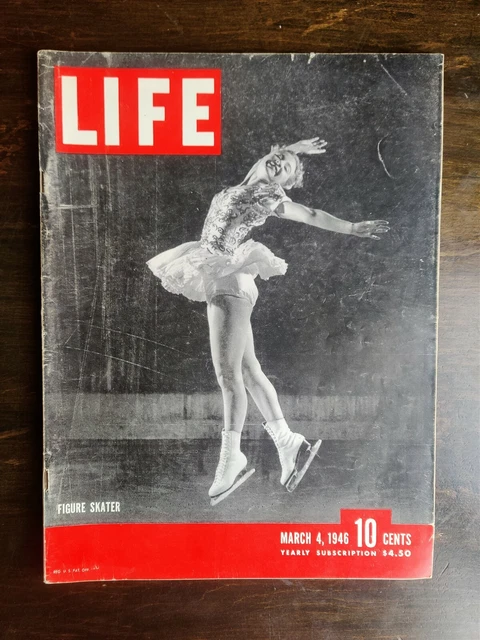LIFE MAGAZINE MARCH 4, 1946 - Gretchen Merrill Figure Skater - Palm ...