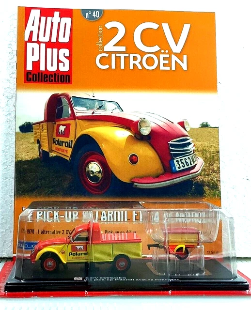 AUTOPLUS 1/43 CITROEN 2Cv Pick Up Polaroil + Remorque + Livret N°40 EUR ...