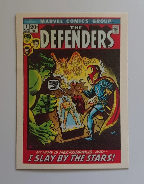 1984 MARVEL CARD FTCC - First Issue Comic Cover #25 - The Defenders $5. ...