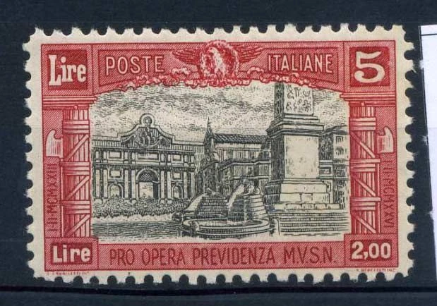 ITALIA REGNO 1928 Sass. 223 Nuovo ** 100% Milizia 2 EUR 42,50 - PicClick IT