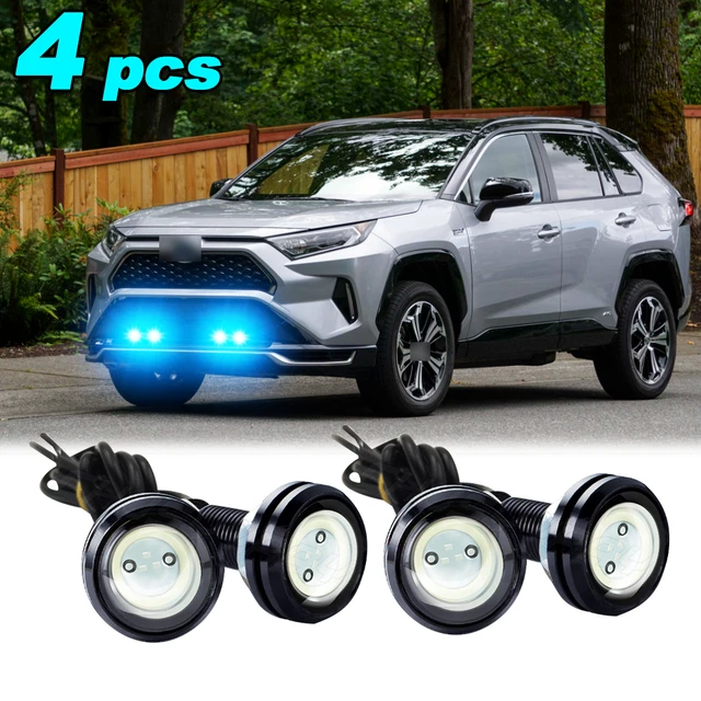 FOR TOYOTA RAV4 2019-2022 Raptor Style Front Grille blue LED Lights Grill Kit EUR 14,27 ...