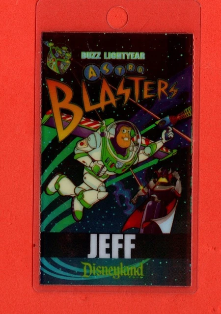 JEFF - DISNEY Buzz Lightyear Name/Hang Tag Card - Astro Blasters - Toy ...
