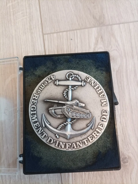 FRANCE MÉDAILLE MILITAIRE 43ème Régiment Infanterie Marine bronze argent EUR 30,00 - PicClick FR