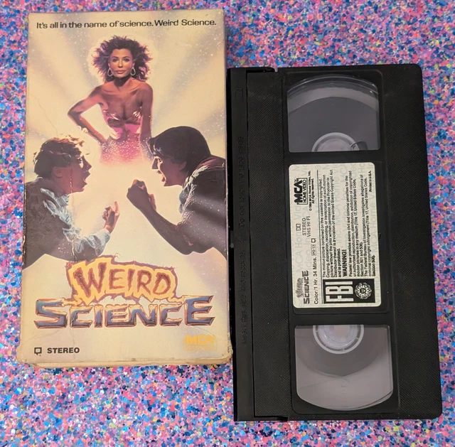 WEIRD SCIENCE (1985) VHS - John Hughes Sci-Fi 1980s Comedy Anthony ...