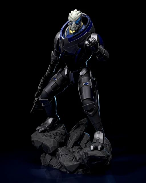 GARRUS VAKARIAN - Mass Effect - Fan Art Figur - 3D Resin Print 133mm ...