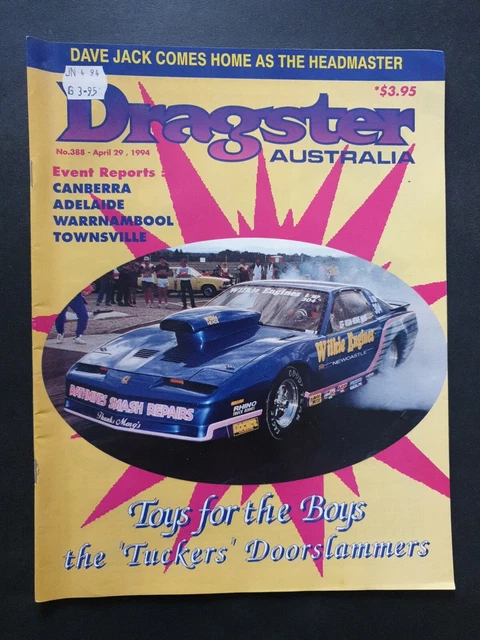 DRAGSTER AUSTRALIA - Drag Racing Magazine No.388 April 29, 1994 $7.19 ...