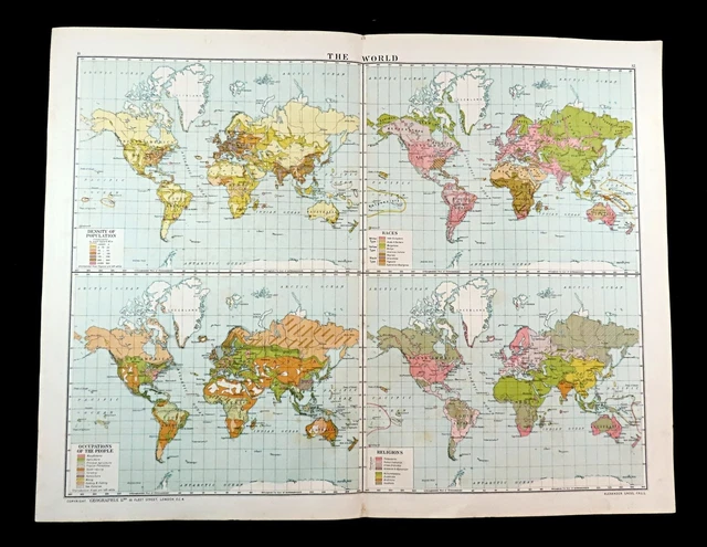 Map Of The World Map FOR SALE! - PicClick UK