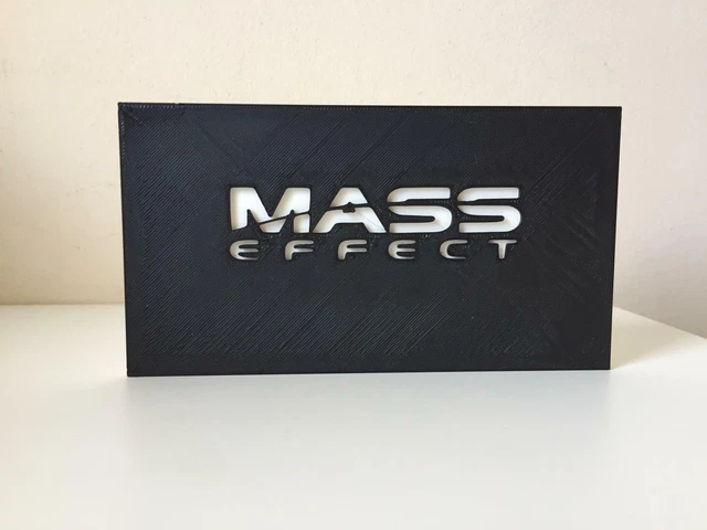 MASS EFFECT LOGO Video Game - Collectible Display Text N7 Crew £14.26 ...