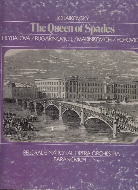 3 LP OPERA Box-The Queen Of Spades-Tchaikovsky-Rare Classic Baranovich ...