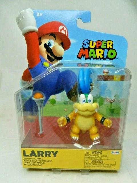 SUPER MARIO WORLD of Nintendo Larry Koopa 4" Figure w/ Wand Jakks EUR ...