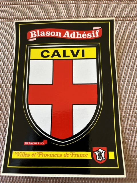 BLASON ADHÉSIF VILLES Et Provinces De France Corses Calvi EUR 2,20 - PicClick FR