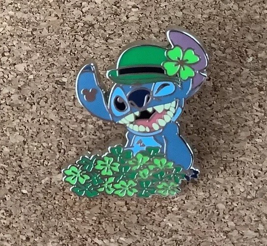 DISNEY PIN WDW HIDDEN DISNEY 2024 Stitch Saint Patrick’s Day £10.95 ...