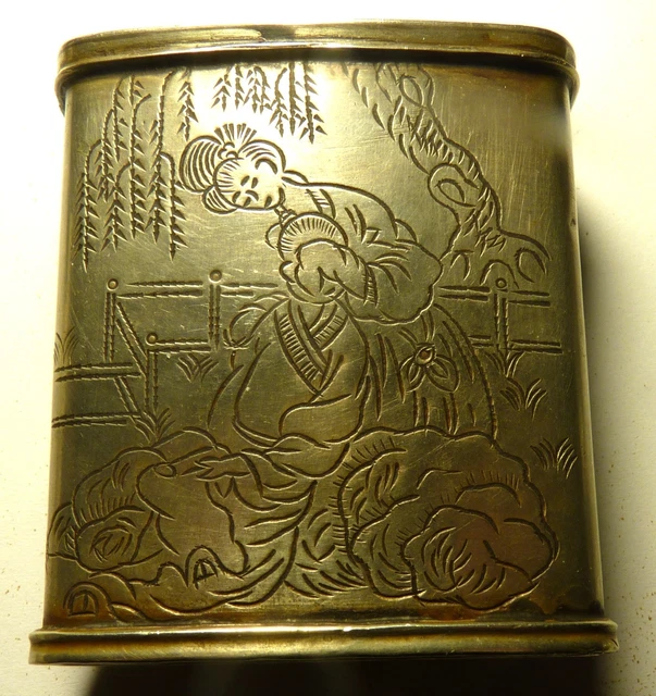 ANCIENNE BOITE À opium ,laiton et alliage EUR 99,99 - PicClick FR