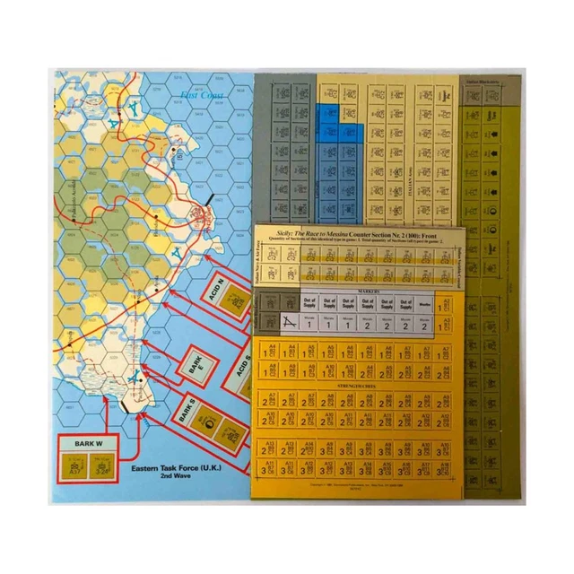 SPI STRATEGY & Tactics #89 w/Sicily - The Race for Messina Mag VG/VG+ ...