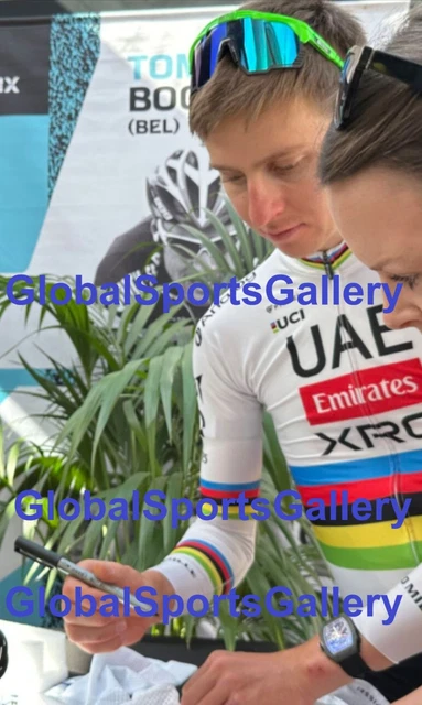 TADEJ POGACAR SIGNED 2025 Team UAE World champion cycling jersey Tour Giro £431.53 - PicClick UK