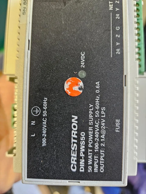 CRESTRON DIN RAIL 50 Watt Cresnet Power Supply 24V DC, DIN-PWS50 £51.66 ...