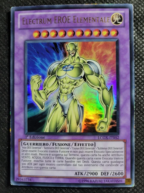 CARTA YU-GI-HO LCGX Electrum Eroe Elementare It052 Ultra Rara EUR 8,00 ...