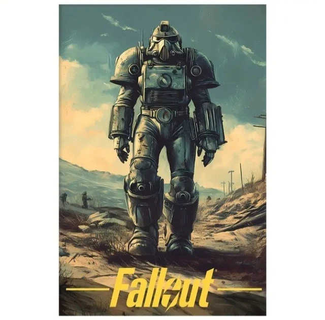 🎁 FALLOUT POWER Armour Canvas A3 Art Print 30x40cm Gift Game Poster New ...