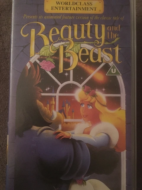 BEAUTY AND THE BEAST ANIMATED FEATURE VERSION VHS VIDEO-Worldclass ...