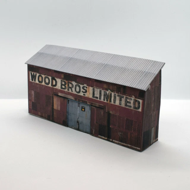 CARD LOW RELIEF OO Gauge Industrial Building 1/76 Scale 4mm model ...