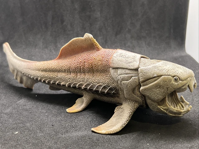 SCHLEICH DUNKLEOSTEUS PREHISTORIC Dinosaur Fish Figure Vinyl Toy 9 ...