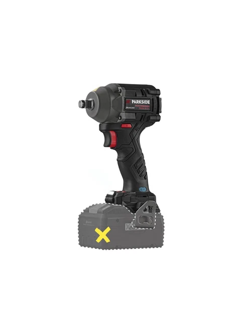 PARKSIDE PERFORMANCE PPDSSA 20-Li A1 600NM 20V Cordless Impact Wrench £ ...