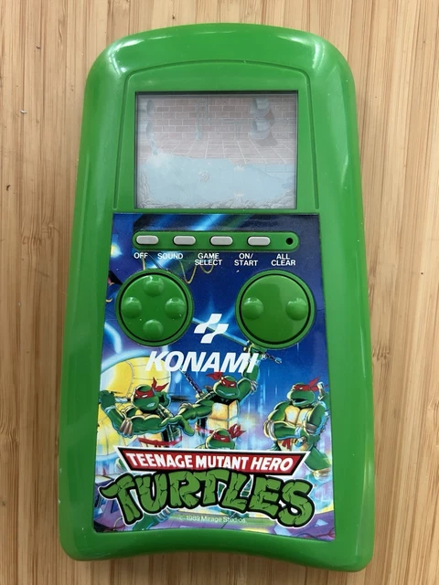 VINTAGE TEENAGE MUTANT Hero (Nina) Turtles Handheld LCD Game Konami ...