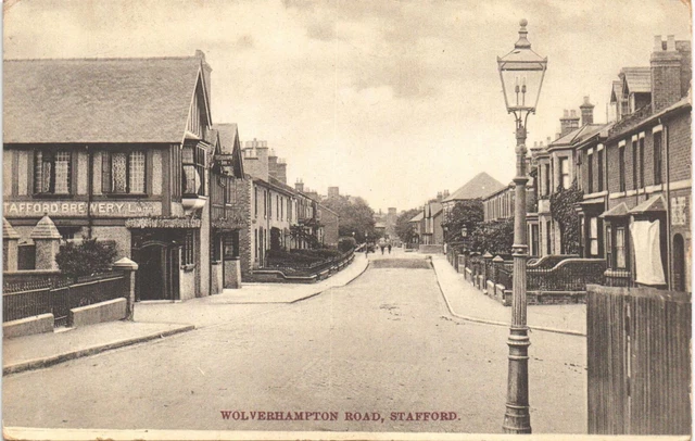 STAFFORD. WOLVERHAMPTON ROAD in Shaw Series. Telegraph Inn. £13.50 ...