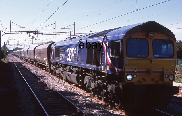 35MM RAILWAY SLIDE- GBRf Diesel Electric Freight Class 66. 66724 ...