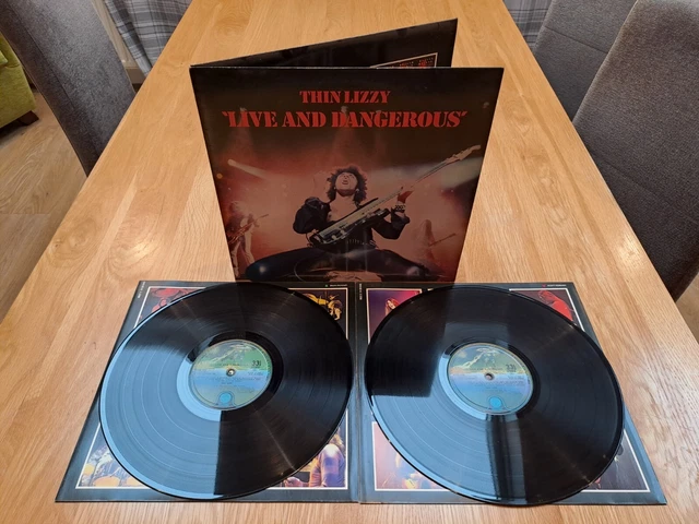 THIN LIZZY. LIVE And Dangerous (Spaceship Label) EX/EX. 1978. Vertigo ...