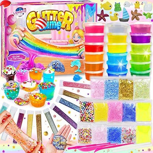 JSVACVA KIT DE Slime pour Filles Garçons, Bricolage Kit de Fabrication ...