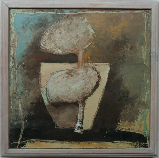 DOOZE STOREY B1972 Original Signed Abstract Oil Painting 'Untitled 1997 ...