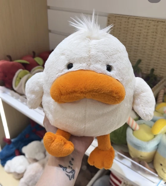 JELLYCAT GRUMPY DELIA Duck Plush - 23cm Fun Stuffed Toy with Tags, Mood ...