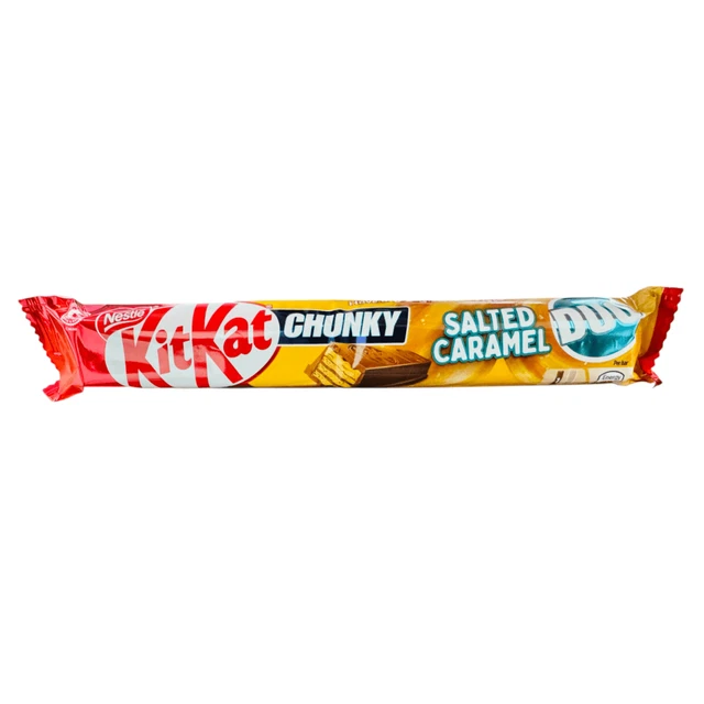 KITKAT CHUNKY DUO SALTED CARAMEL Milk Chocolate Bar 68g £1.64 - PicClick UK
