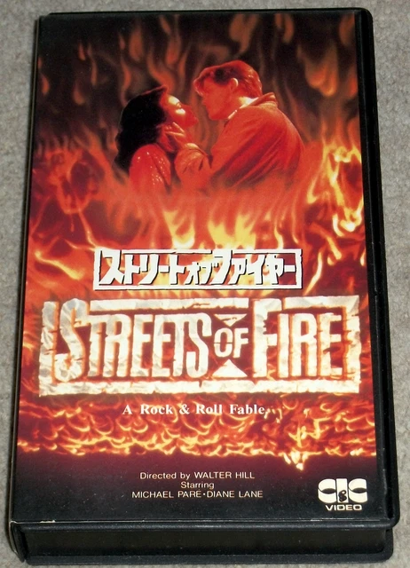 WALTER HILL STREETS OF FIRE Michael Pare Diane Lane JAPAN VHS Japanese ...